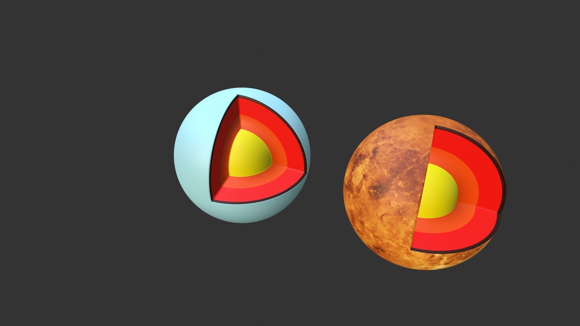 3D model uranus and venus VR / AR / low-poly | CGTrader