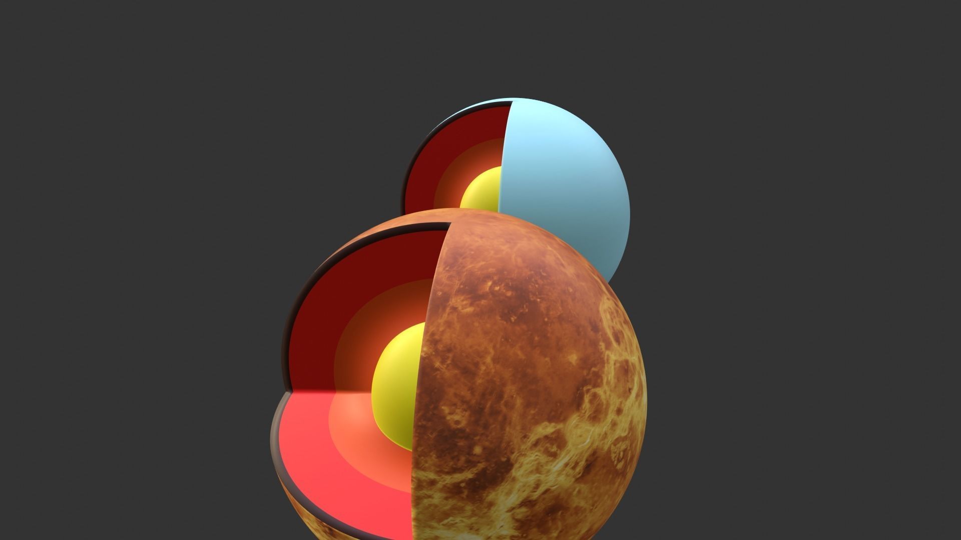 3D model uranus and venus VR / AR / low-poly | CGTrader