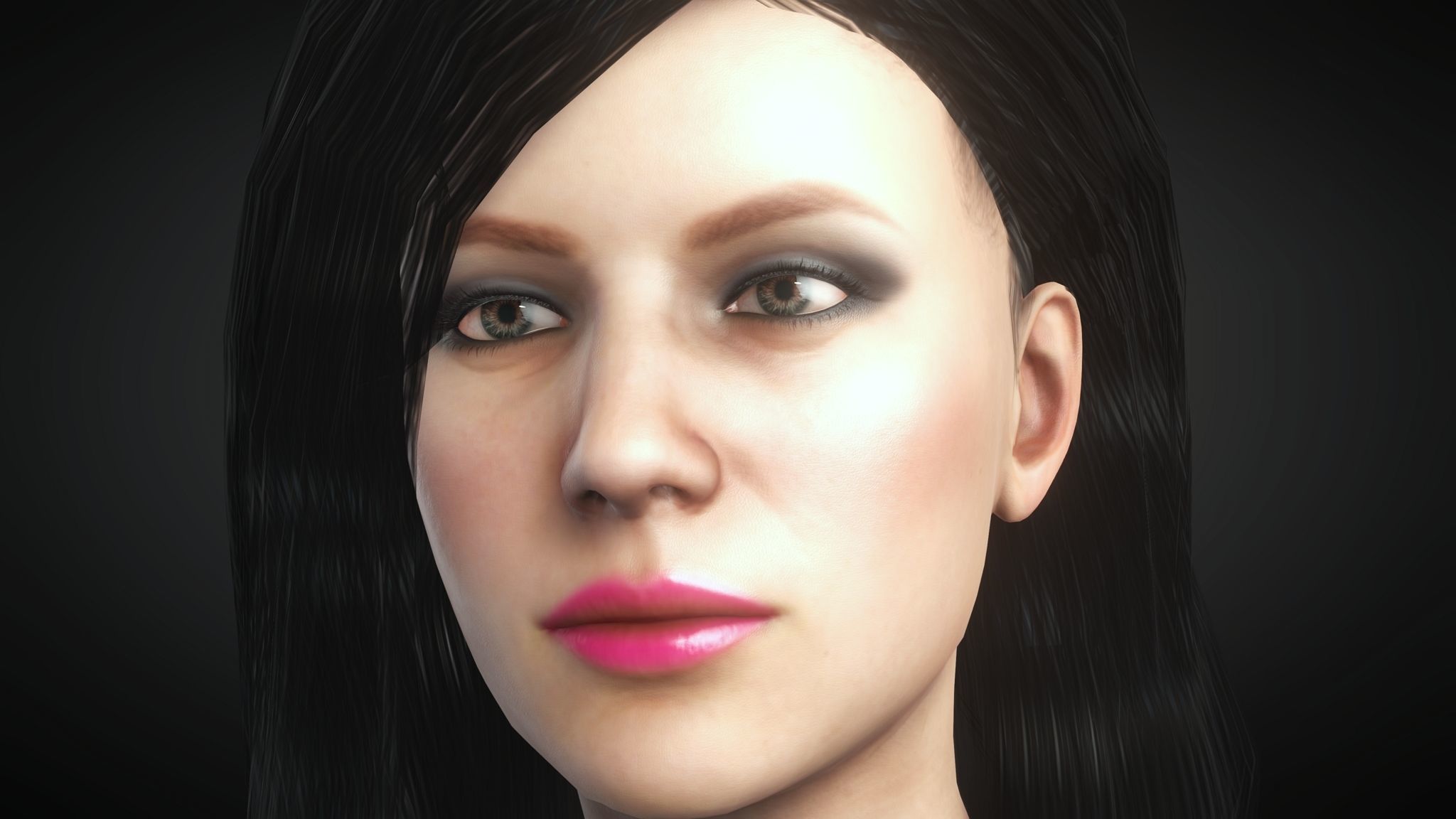 3D model Emo Girl - Top Model woman in highheels - Rigged and ...