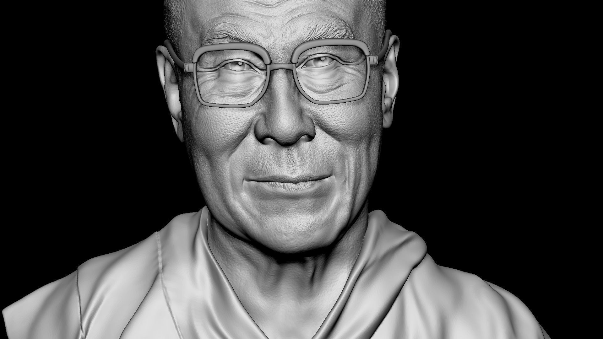 Dalai Lama statue 3D model 3D printable | CGTrader