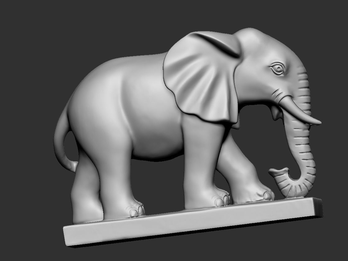 elephant 3D model 3D printable | CGTrader
