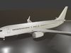 3D model Boeing 737-800 3D model Generic livery Low Poly VR / AR / low ...