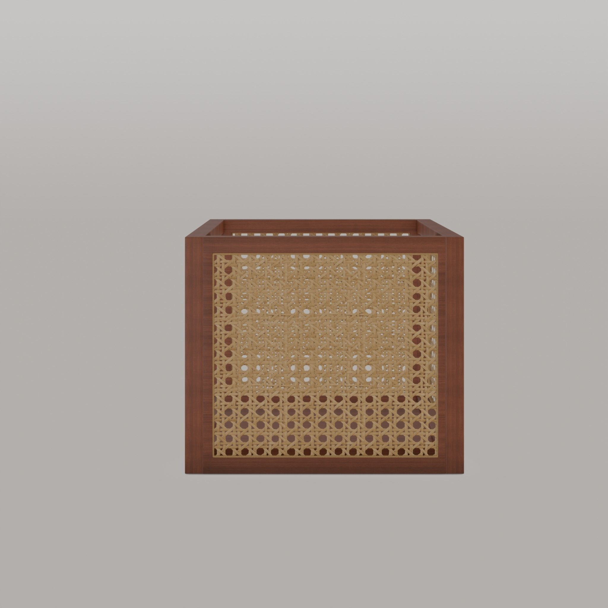 3D model Rattan storage basket Brown VR / AR / low-poly | CGTrader