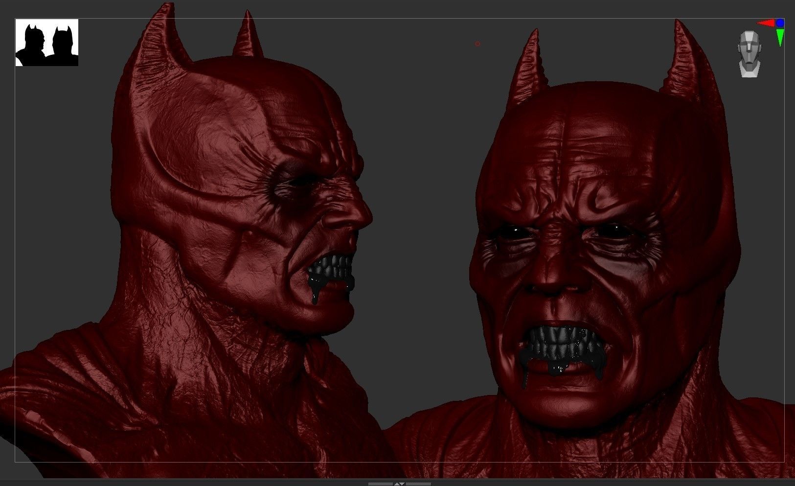 Demon Batman-Batman Begins 3D model 3D printable | CGTrader