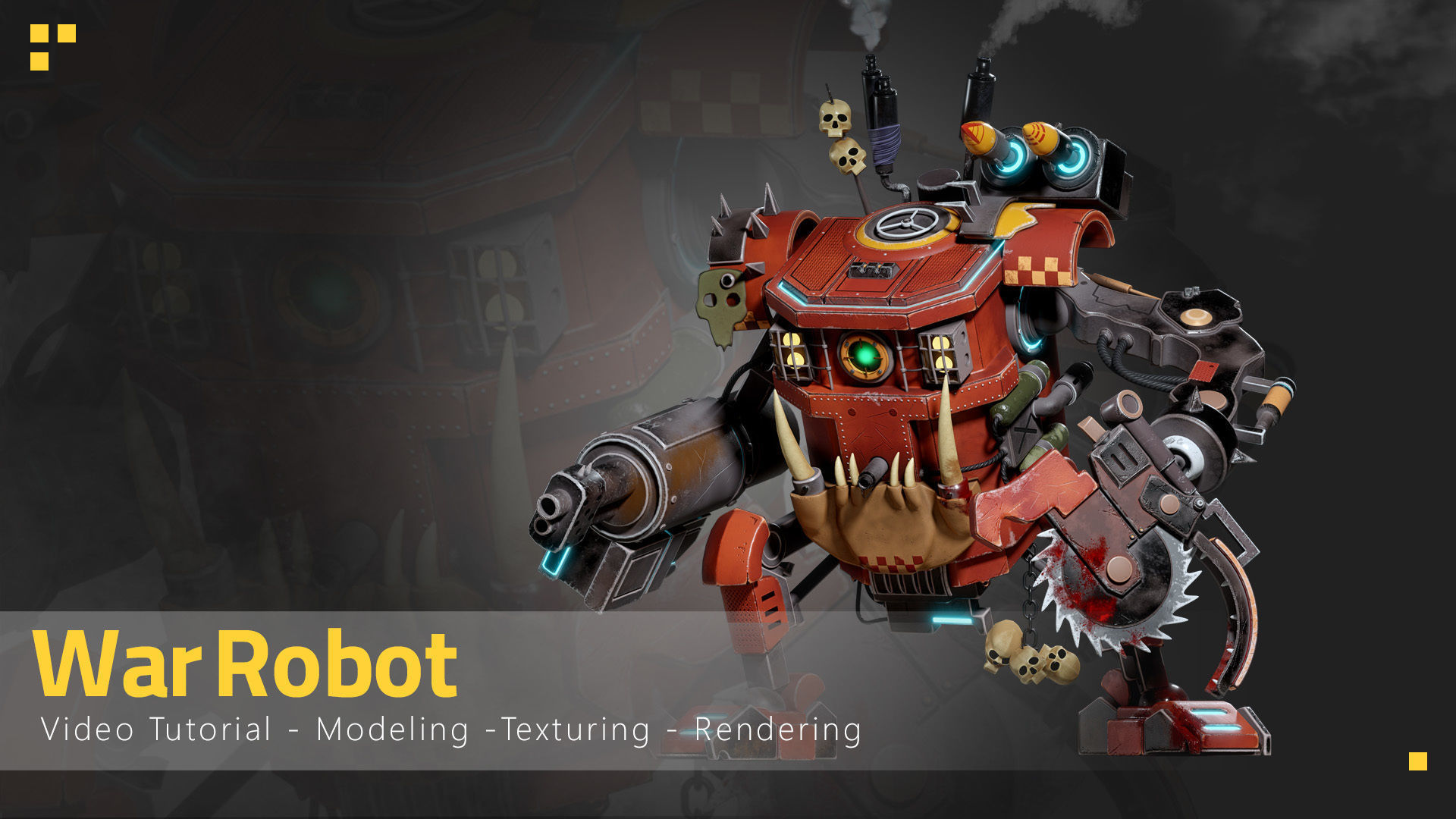 War Robot-Tutorial Full Process 3D model | CGTrader