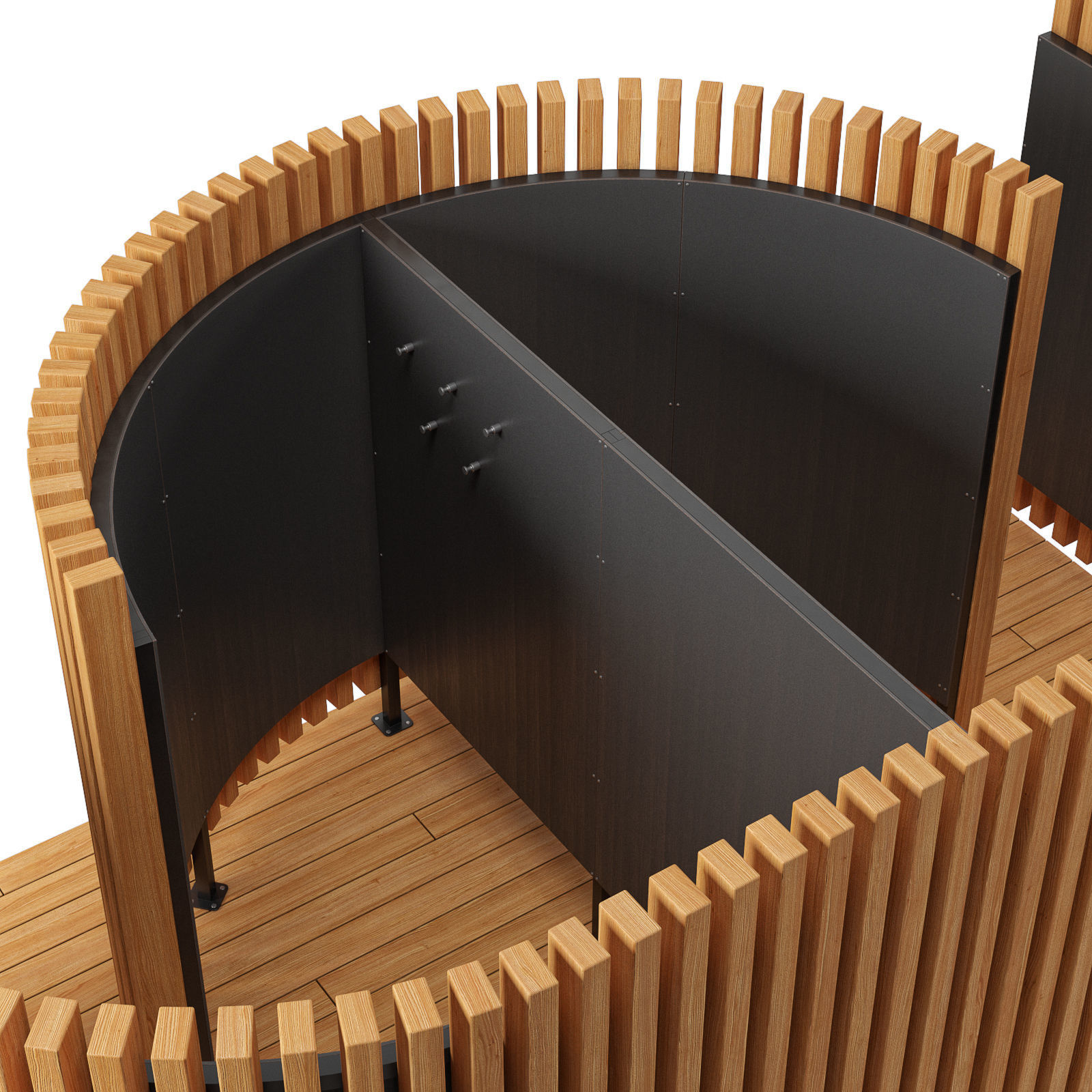 Beach changing room 3D model | CGTrader