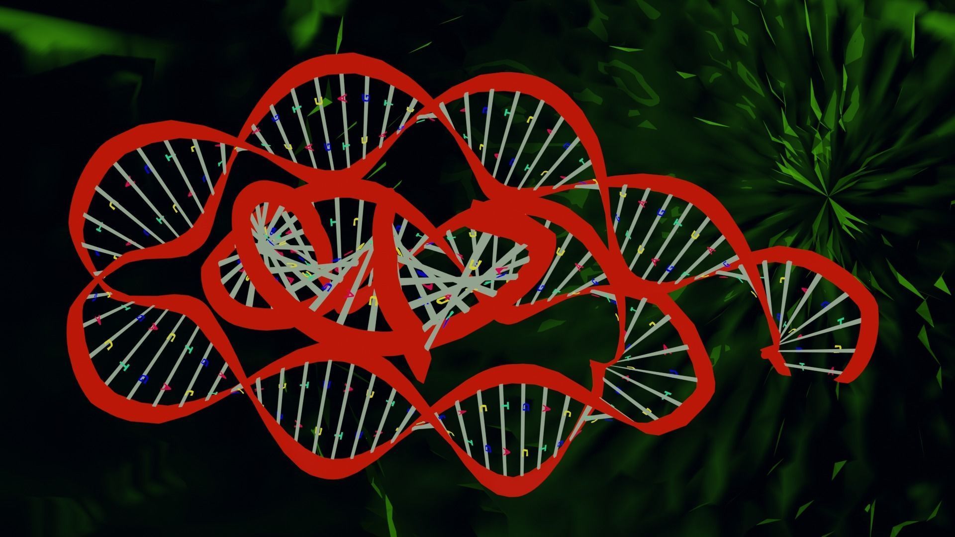 3D model helix dna label bacteria flagella bacilli VR / AR / low-poly ...