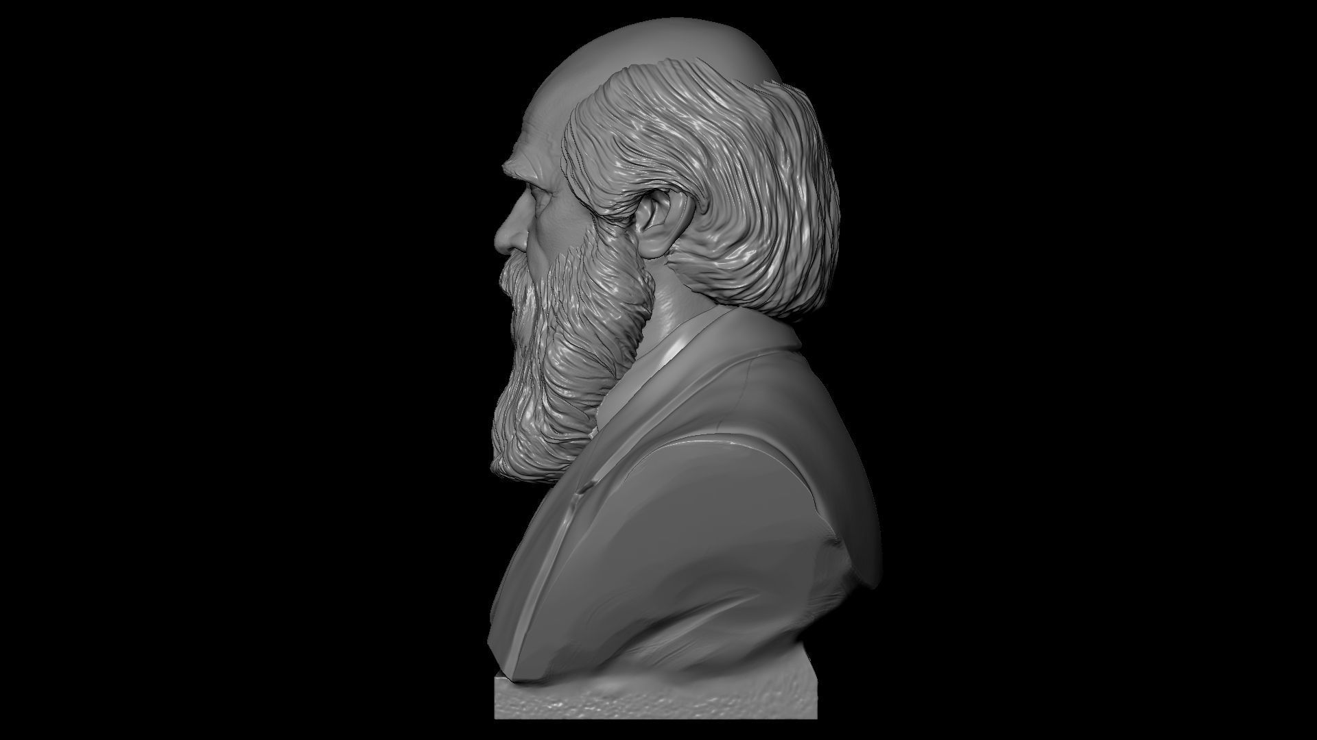 Charles Darwin 3D model 3D printable | CGTrader
