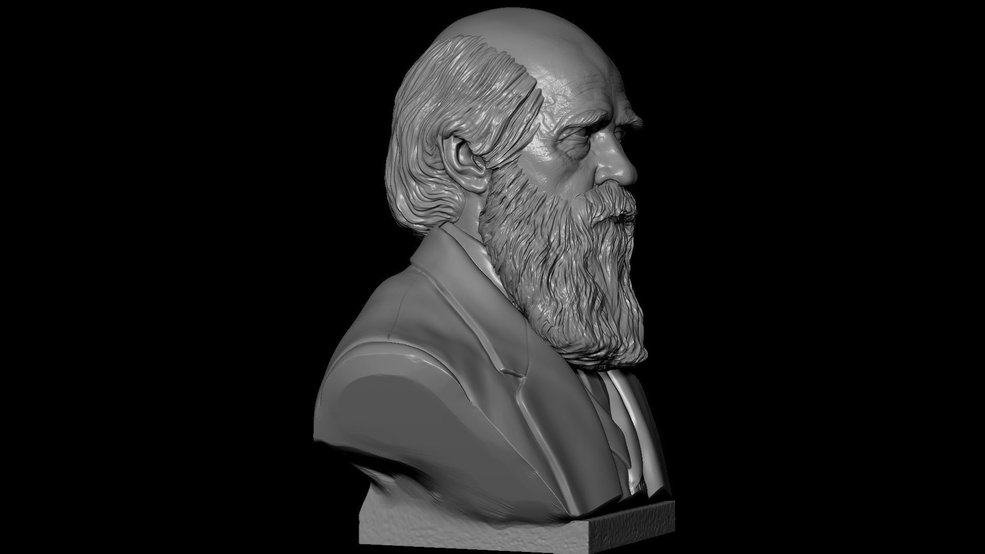 Charles Darwin 3D model 3D printable | CGTrader