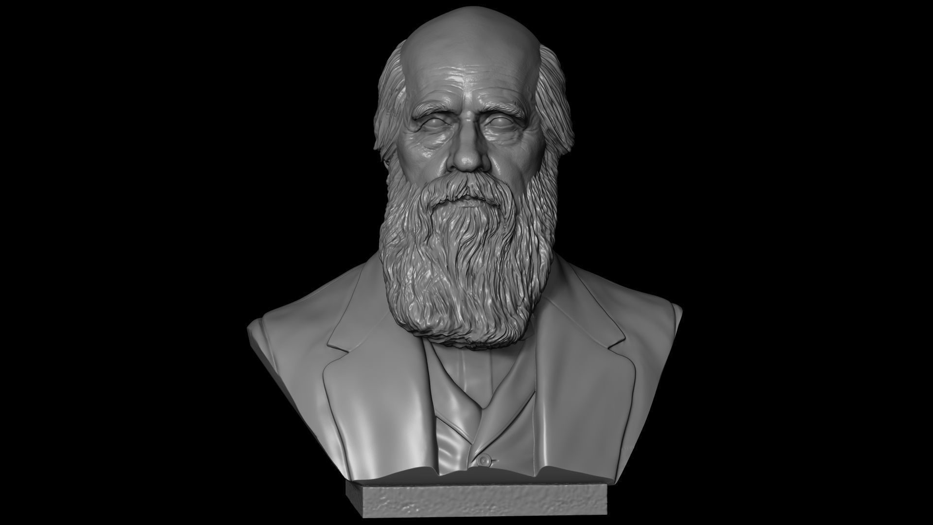 Charles Darwin 3D model 3D printable | CGTrader