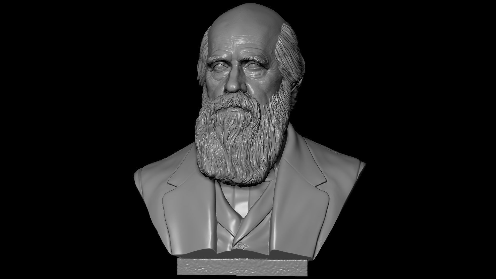 Charles Darwin 3D model 3D printable | CGTrader