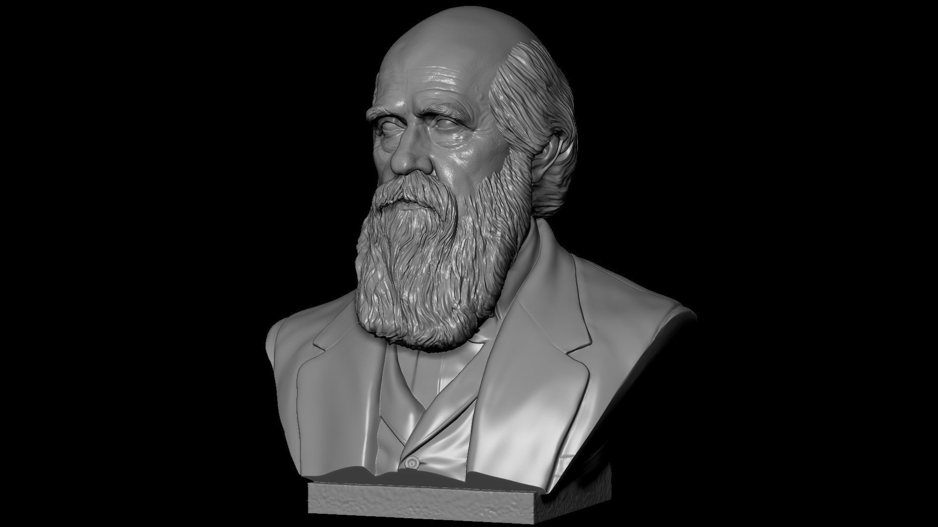 Charles Darwin 3D model 3D printable | CGTrader