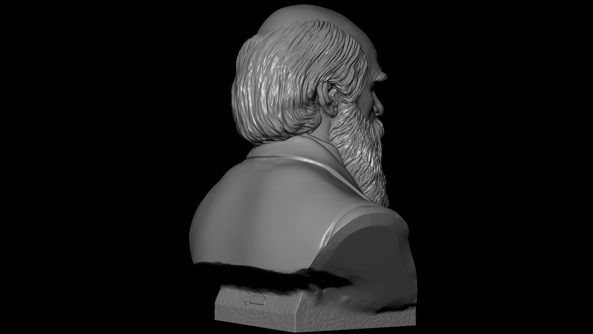 Charles Darwin 3D model 3D printable | CGTrader