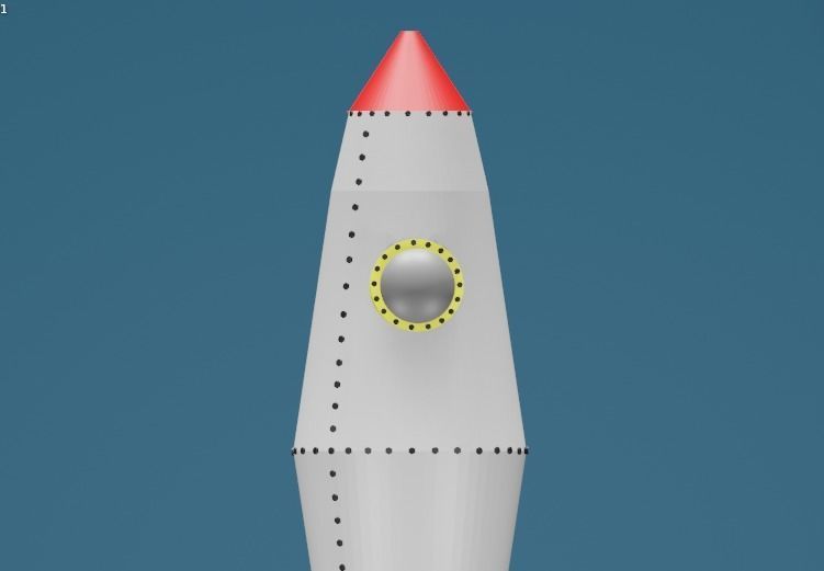 3D model Low poly 3d model of a rocket VR / AR / low-poly | CGTrader