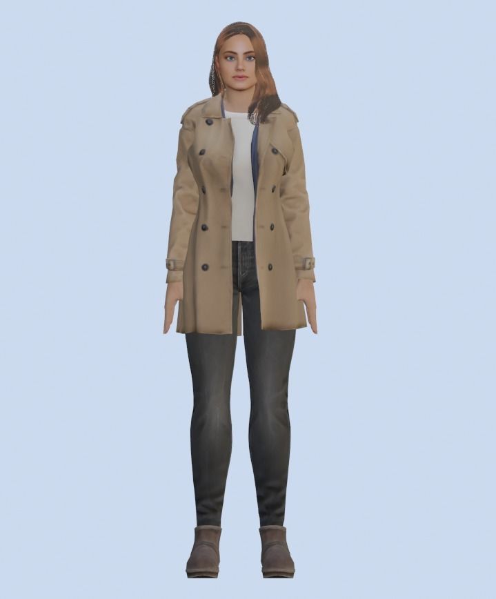 3D model VR PBR FEMALE AVATAR CHARACTER FAYE 3D MODEL CHEAP PRICE VR VR ...