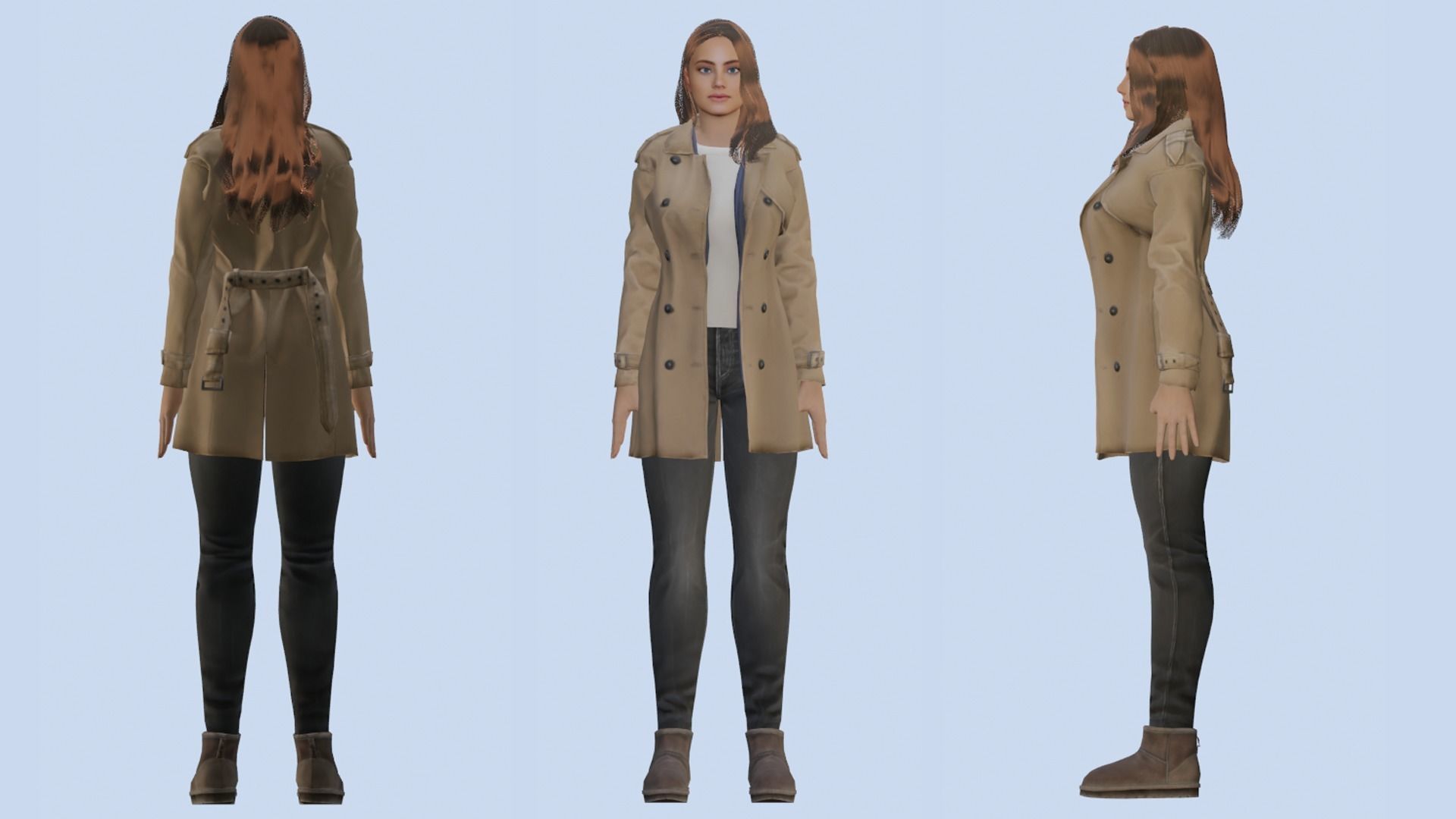 3D model VR PBR FEMALE AVATAR CHARACTER FAYE 3D MODEL CHEAP PRICE VR VR ...