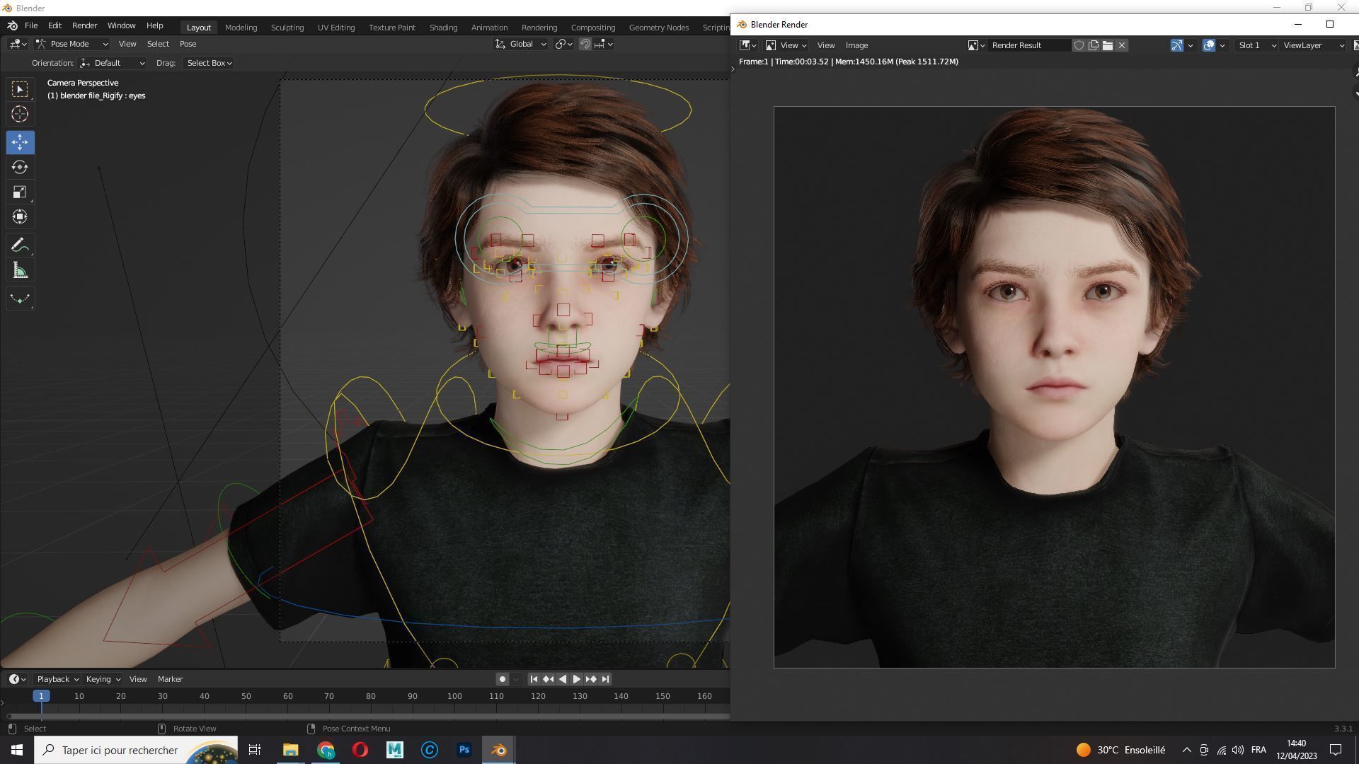 3D model Leo - Realistic Child Boy 3D Model with Beautiful Smile VR ...