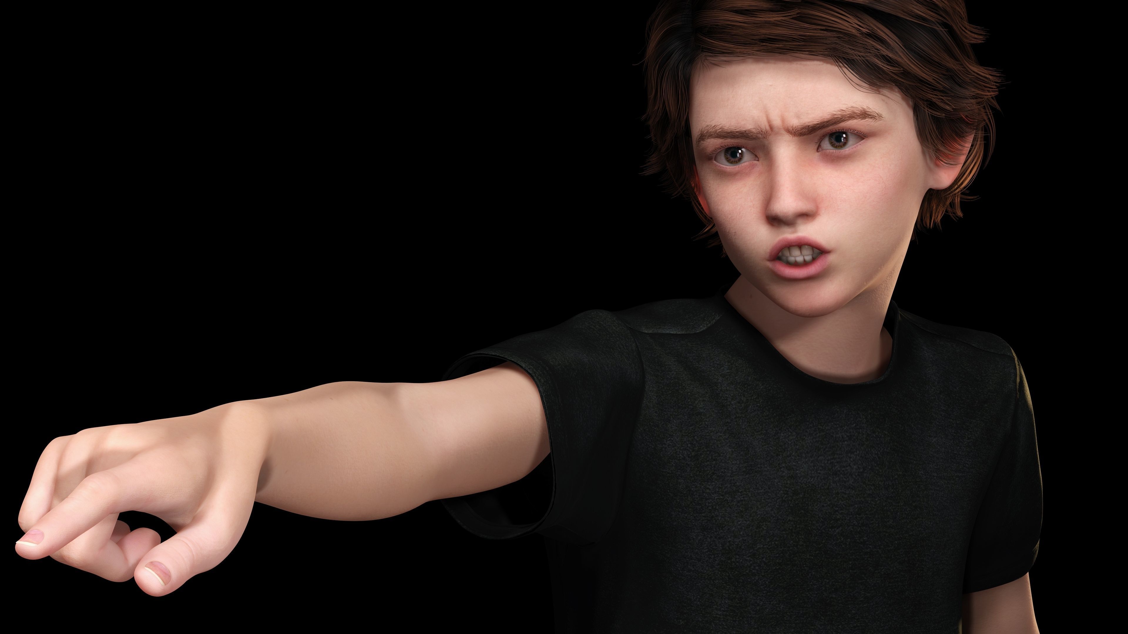 3D model Leo - Realistic Child Boy 3D Model with Beautiful Smile VR ...