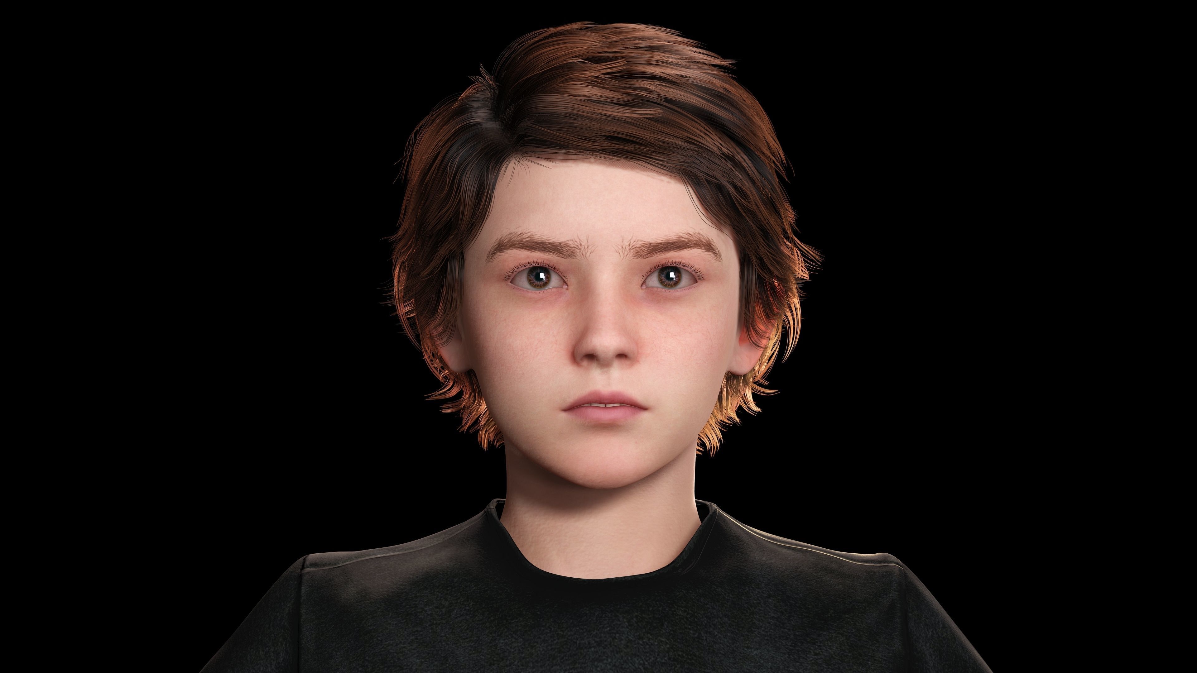 3D model Leo - Realistic Child Boy 3D Model with Beautiful Smile VR ...