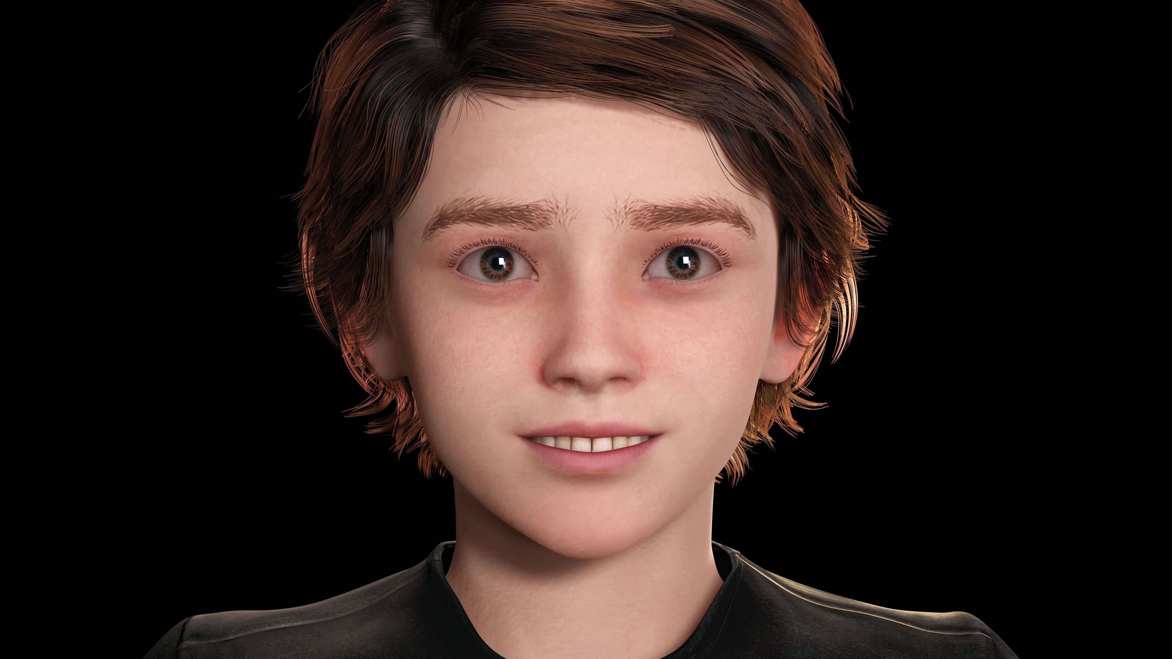 3D model Leo - Realistic Child Boy 3D Model with Beautiful Smile VR ...