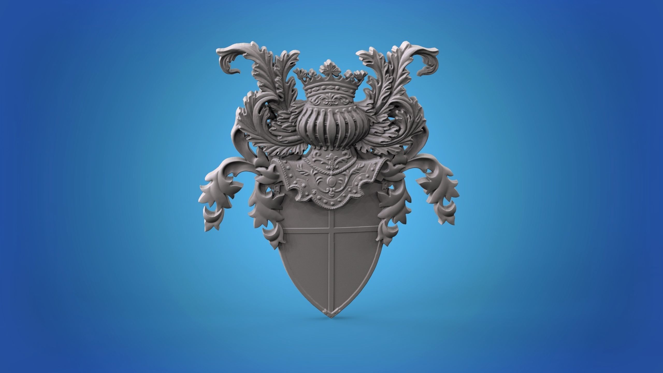 Coat of arms 3D model STL for CNC router and 3D printing 3D model 3D ...