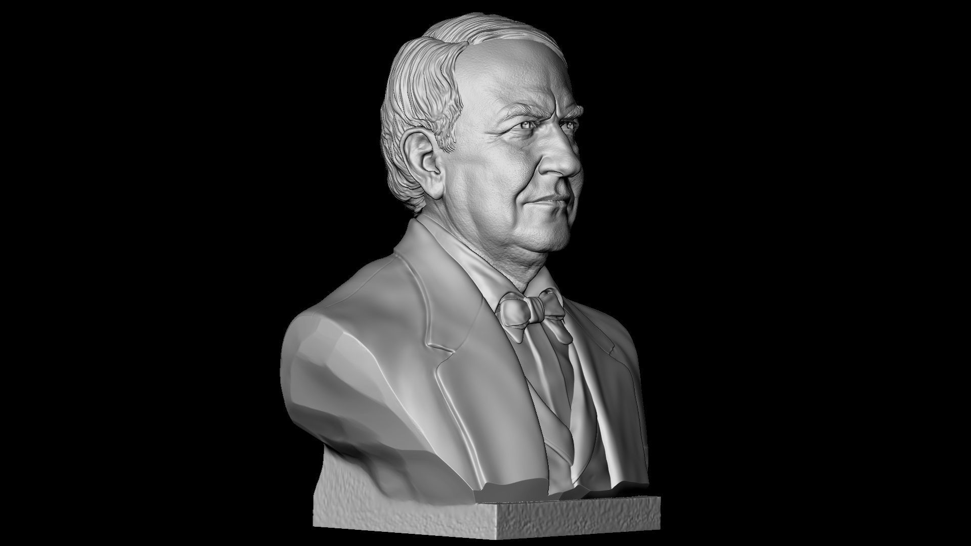 Thomas Edison 3D model 3D printable | CGTrader