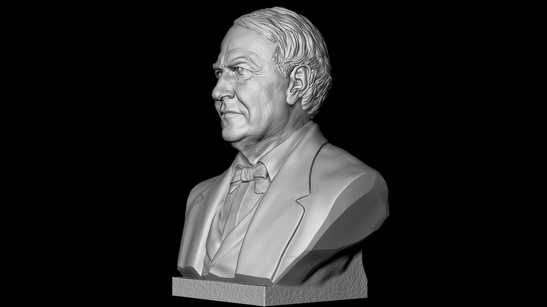 Thomas Edison 3D model 3D printable | CGTrader