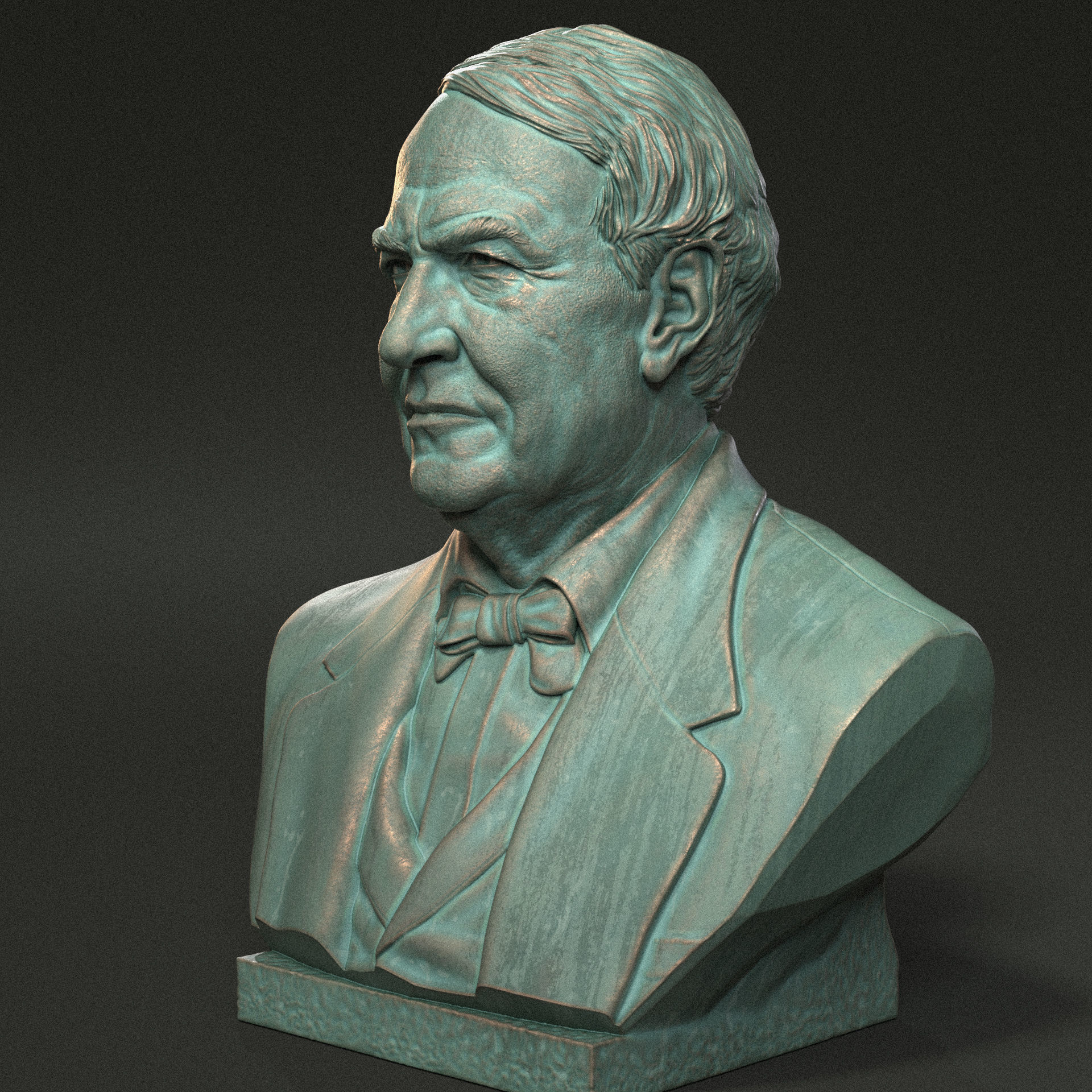 Thomas Edison 3D model 3D printable | CGTrader