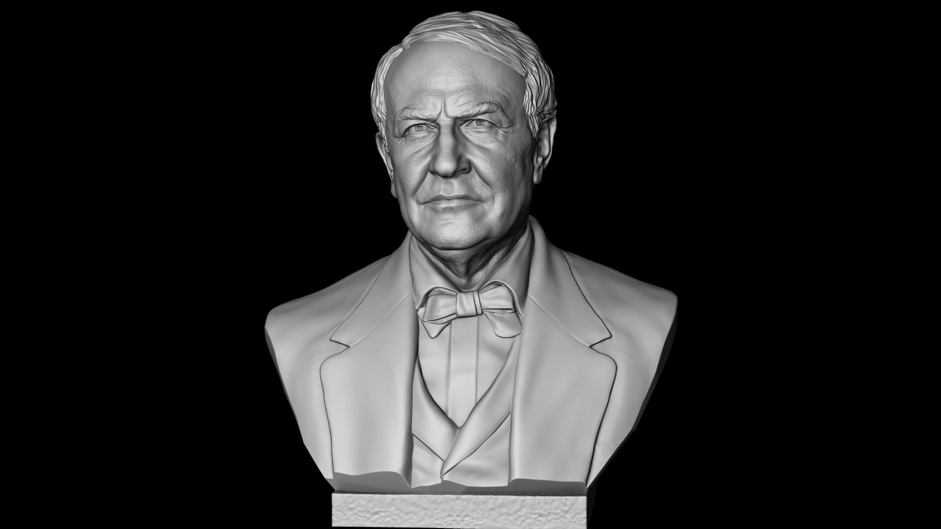 Thomas Edison 3D model 3D printable | CGTrader