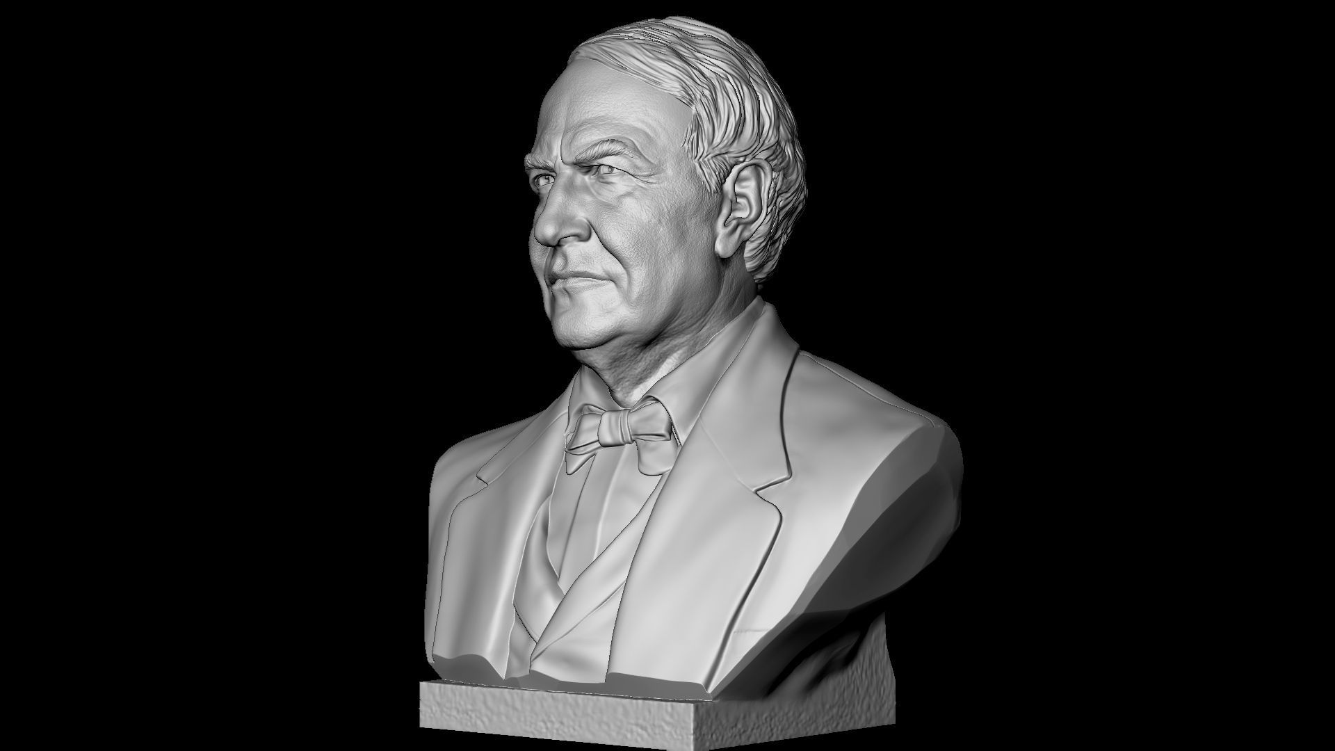 Thomas Edison 3D model 3D printable | CGTrader