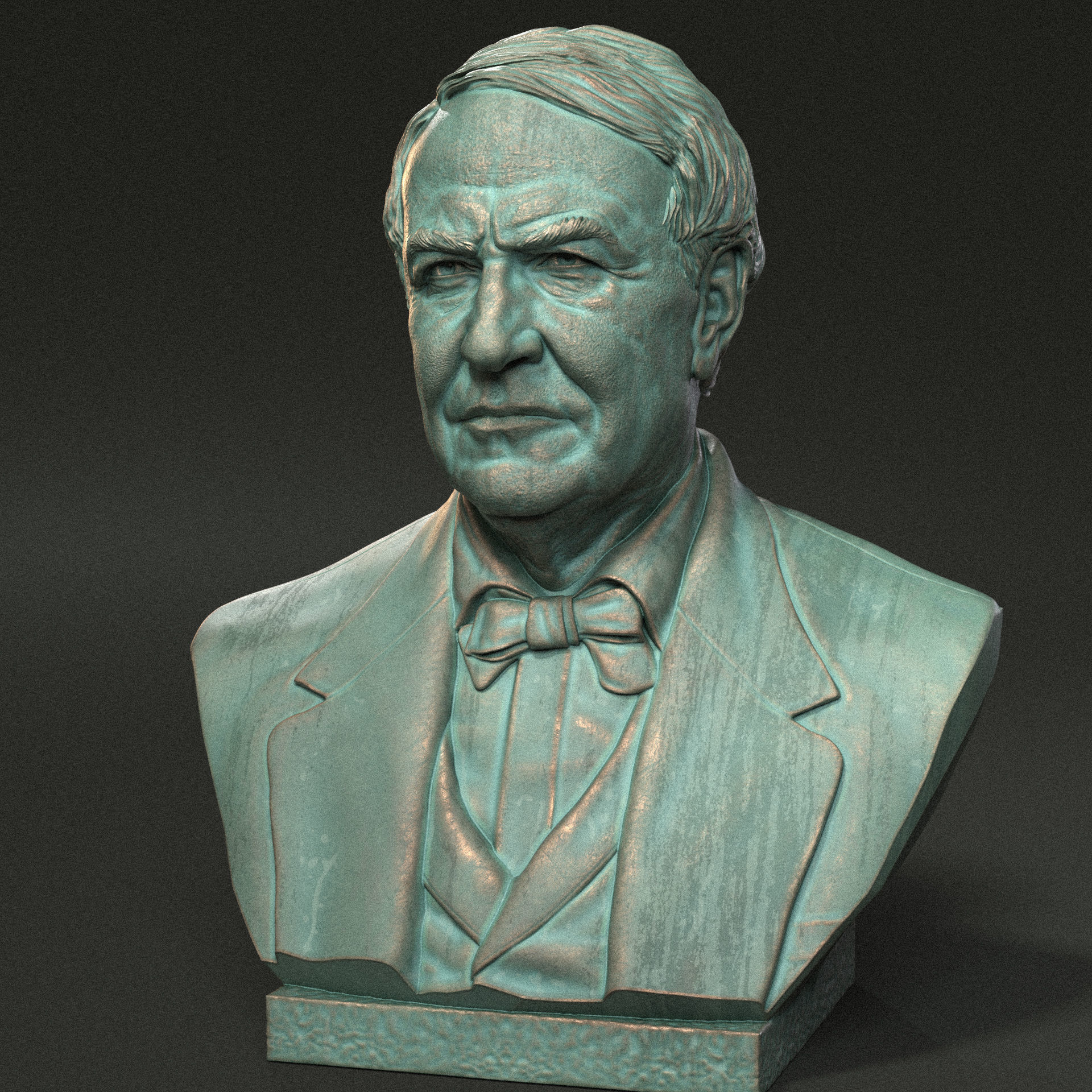Thomas Edison 3D model 3D printable | CGTrader