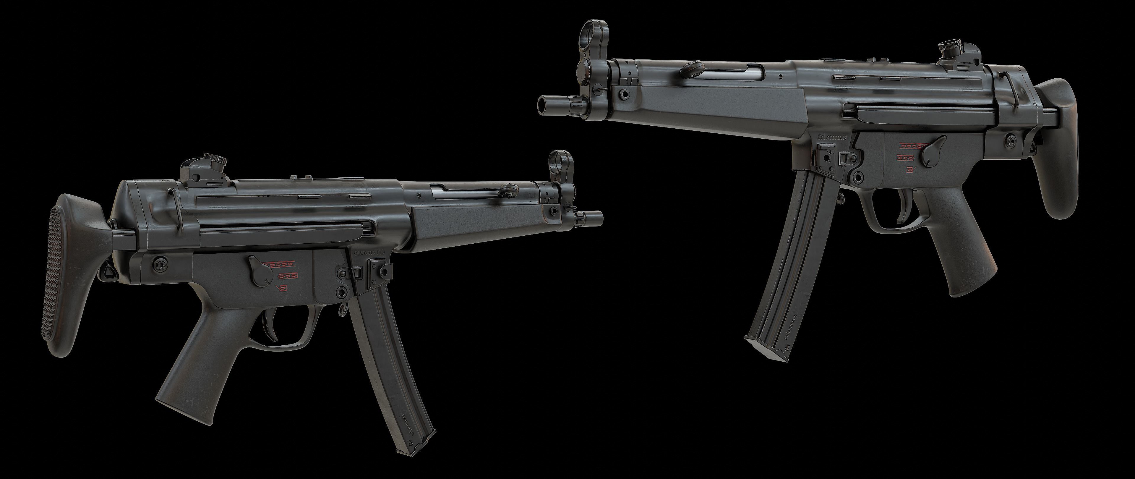 MP5A5 V2 3D model | CGTrader