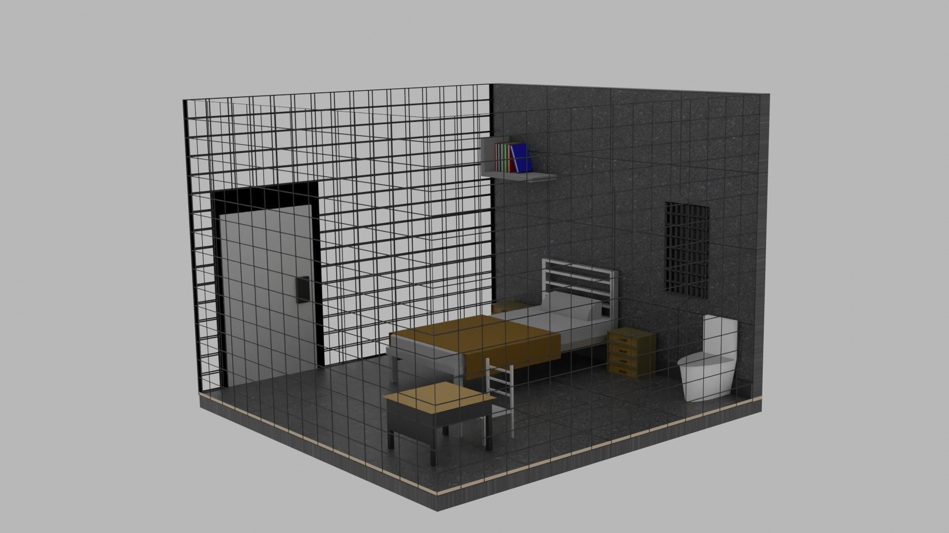 3D model Isomeric Prison VR / AR / low-poly | CGTrader