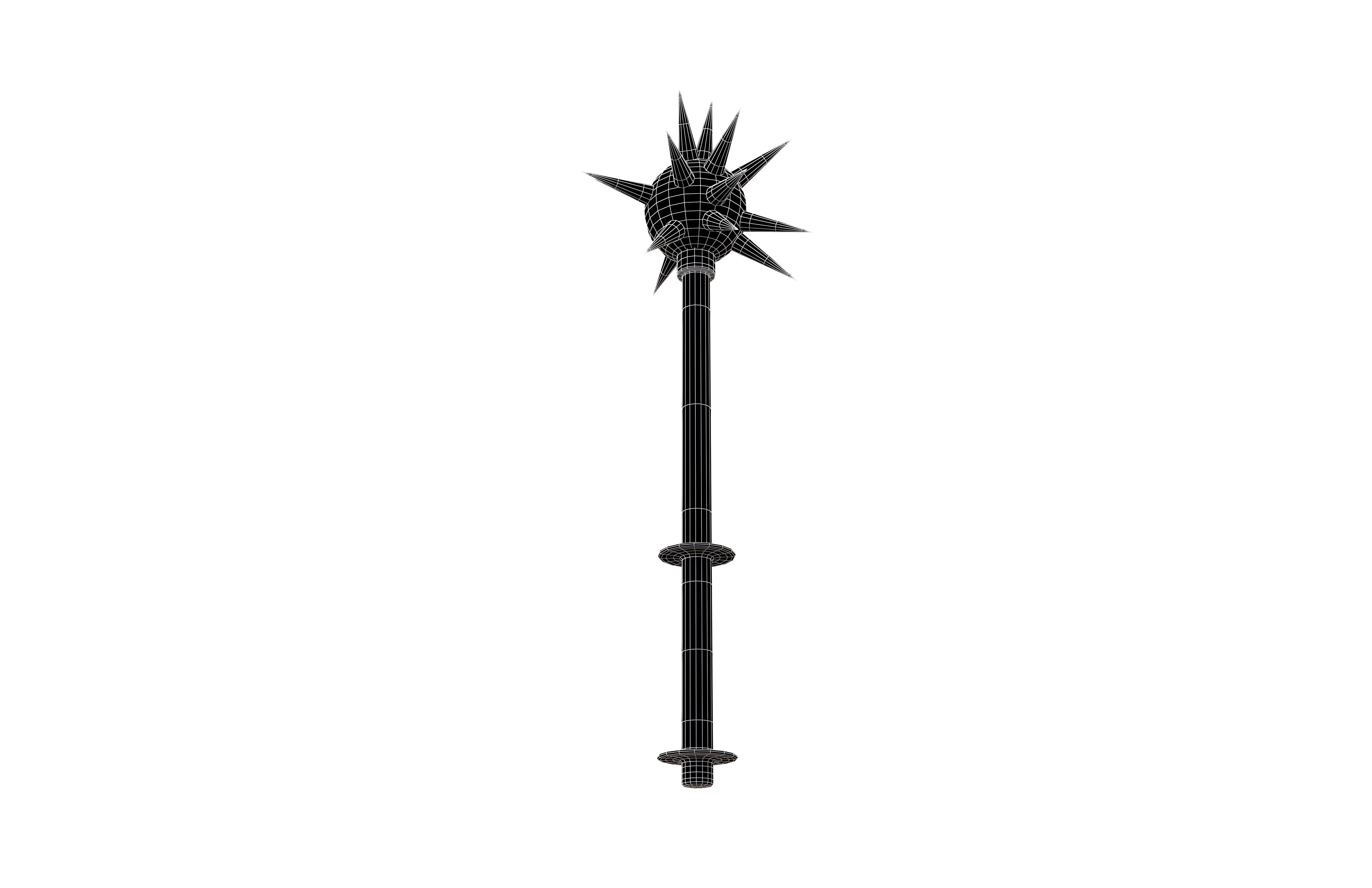 3D model Morning Star Weapon v1 002 VR / AR / low-poly | CGTrader
