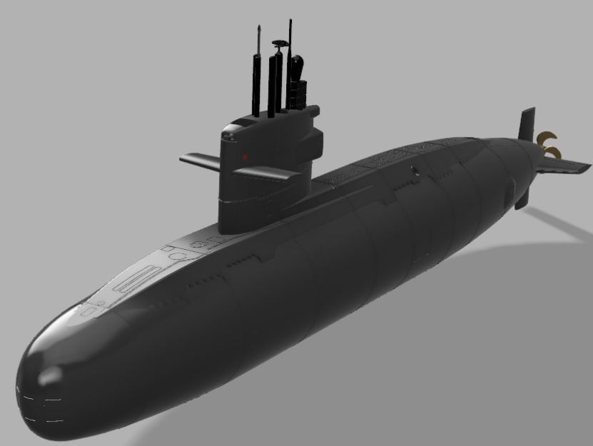 Dutch Swordfish class submarine for rc 1-50 scale 3D model 3D printable ...