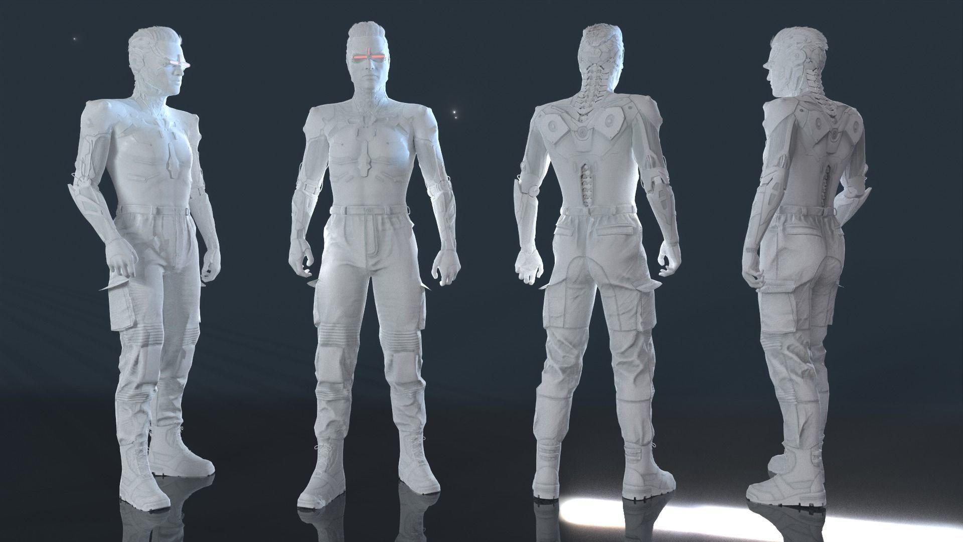 3D model Cyborg VR / AR / low-poly | CGTrader
