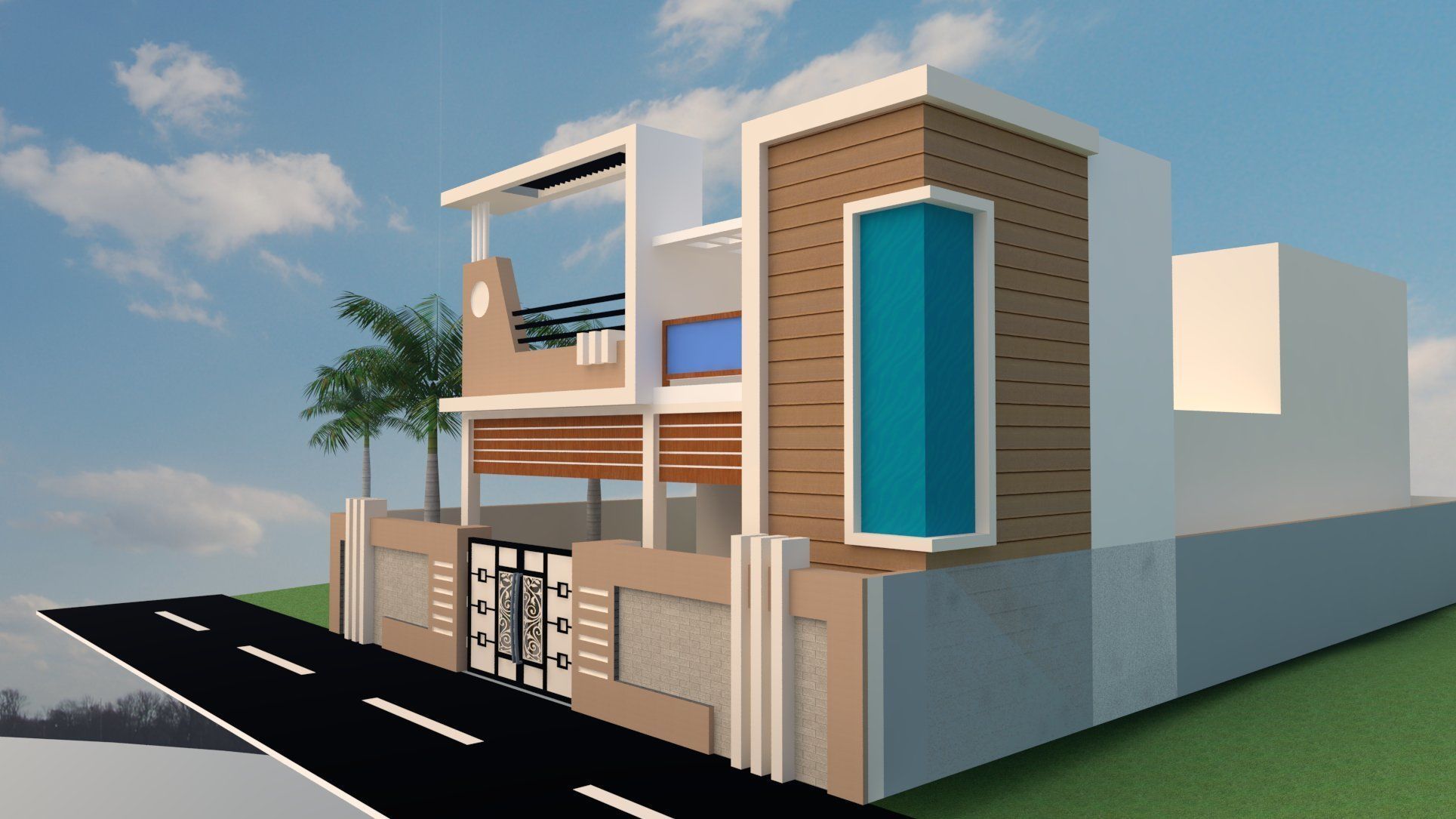 3D model Portico Elevation VR / AR / low-poly | CGTrader
