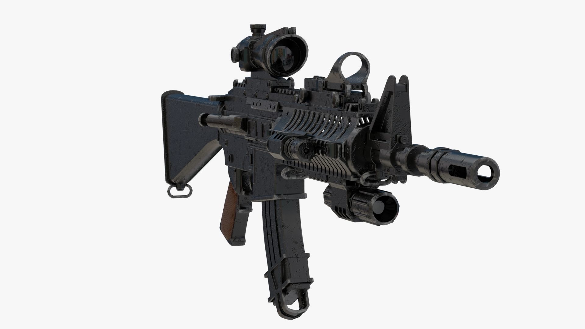 4K Texture Realistic Machine Gun 3D model | CGTrader
