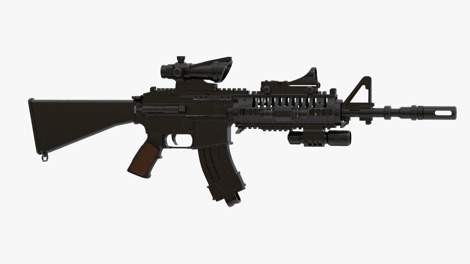 3D model 4K Realistic Machine Gun VR / AR / low-poly | CGTrader