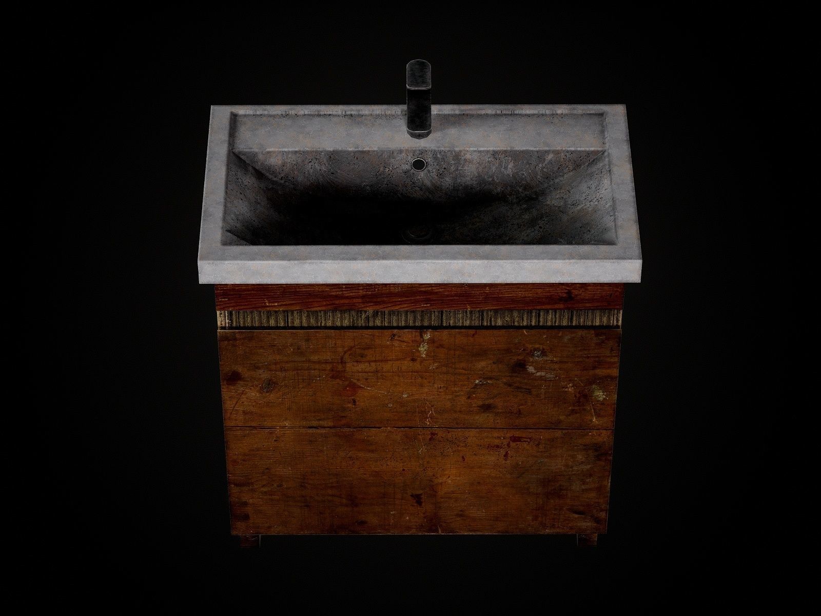 3D model Horror indoor abadoned props collection VR / AR / low-poly ...
