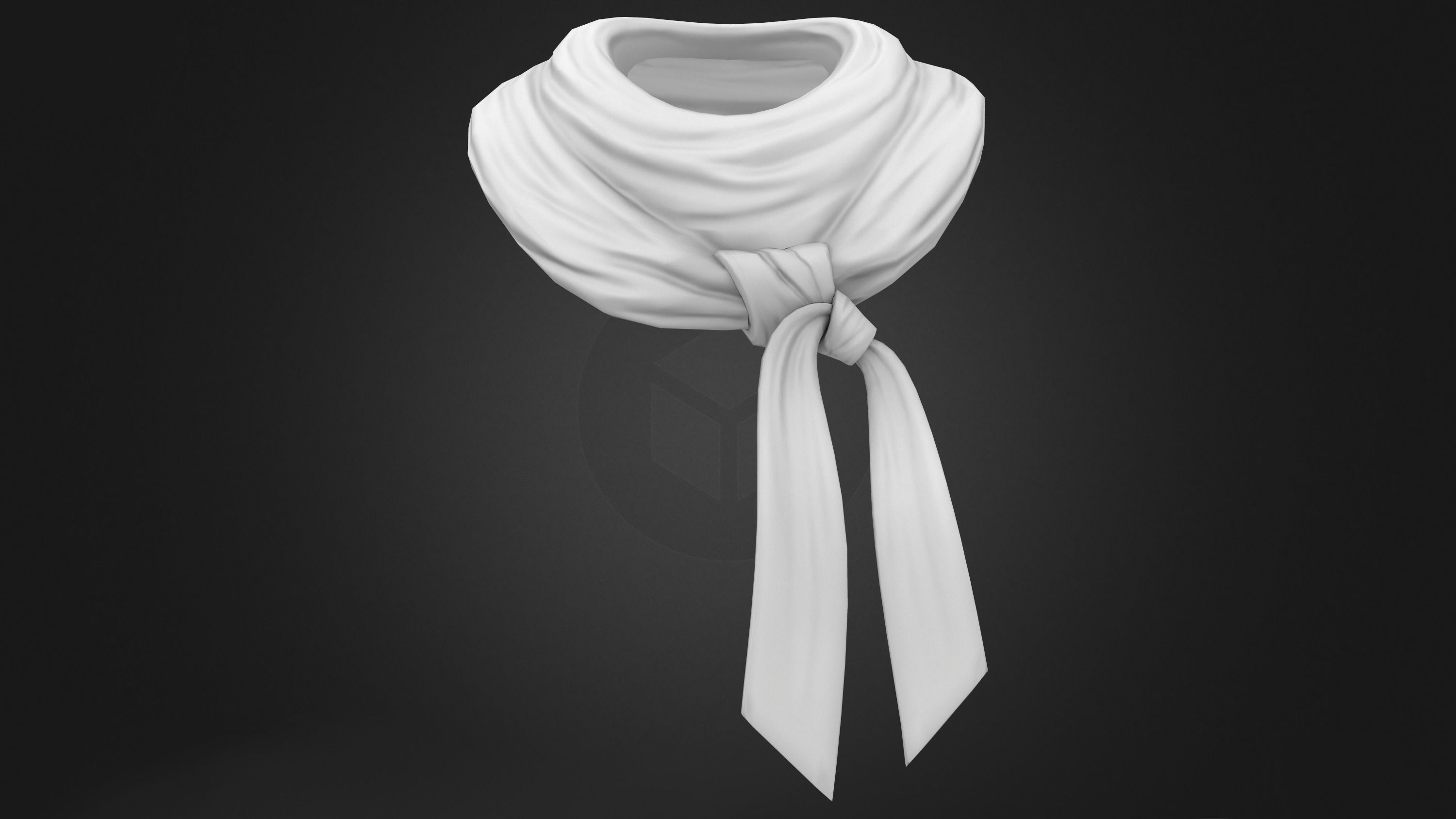 3D model Colourful Wrapped Neck Scarf VR / AR / low-poly | CGTrader