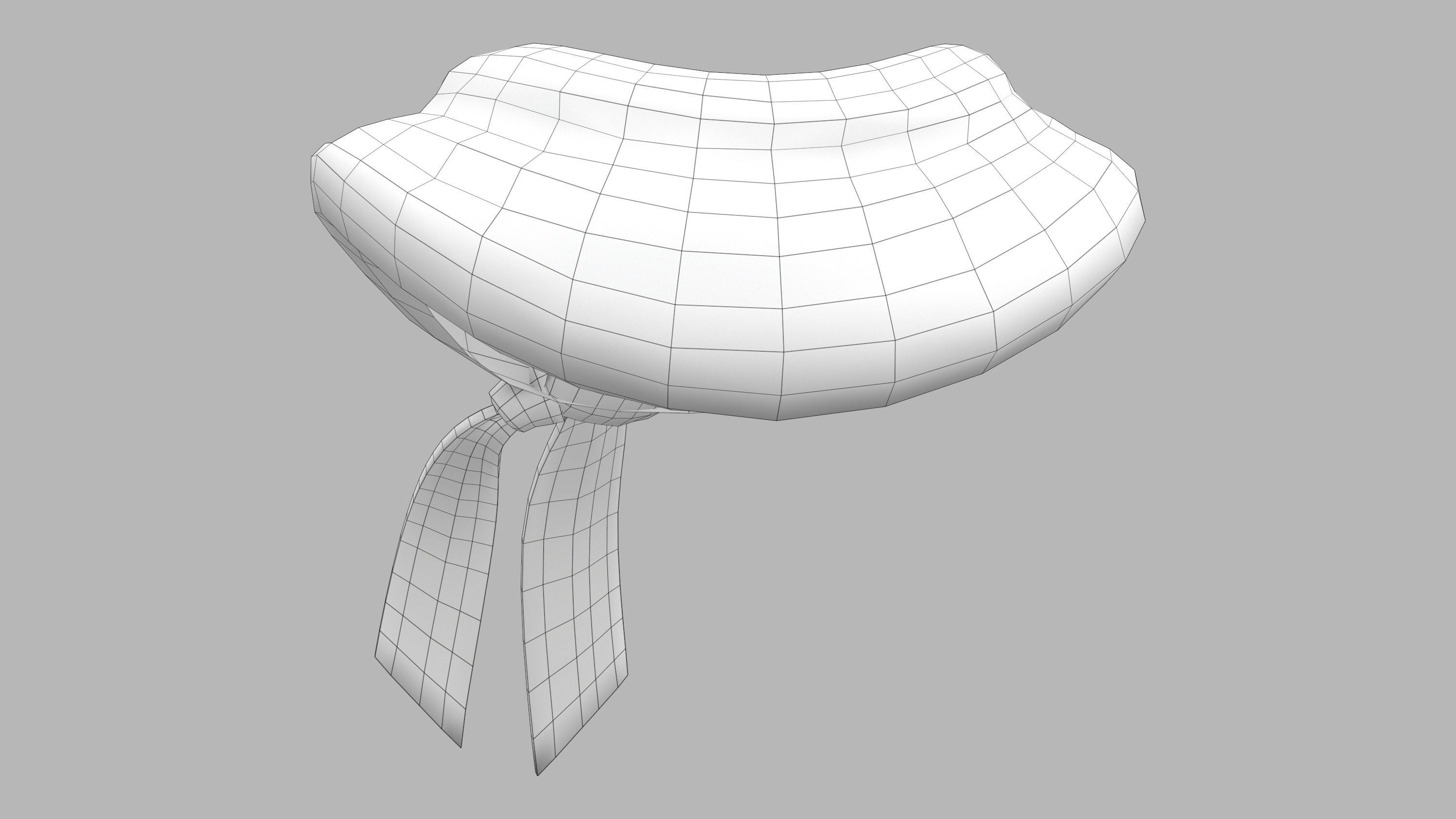 3D model Colourful Wrapped Neck Scarf VR / AR / low-poly | CGTrader