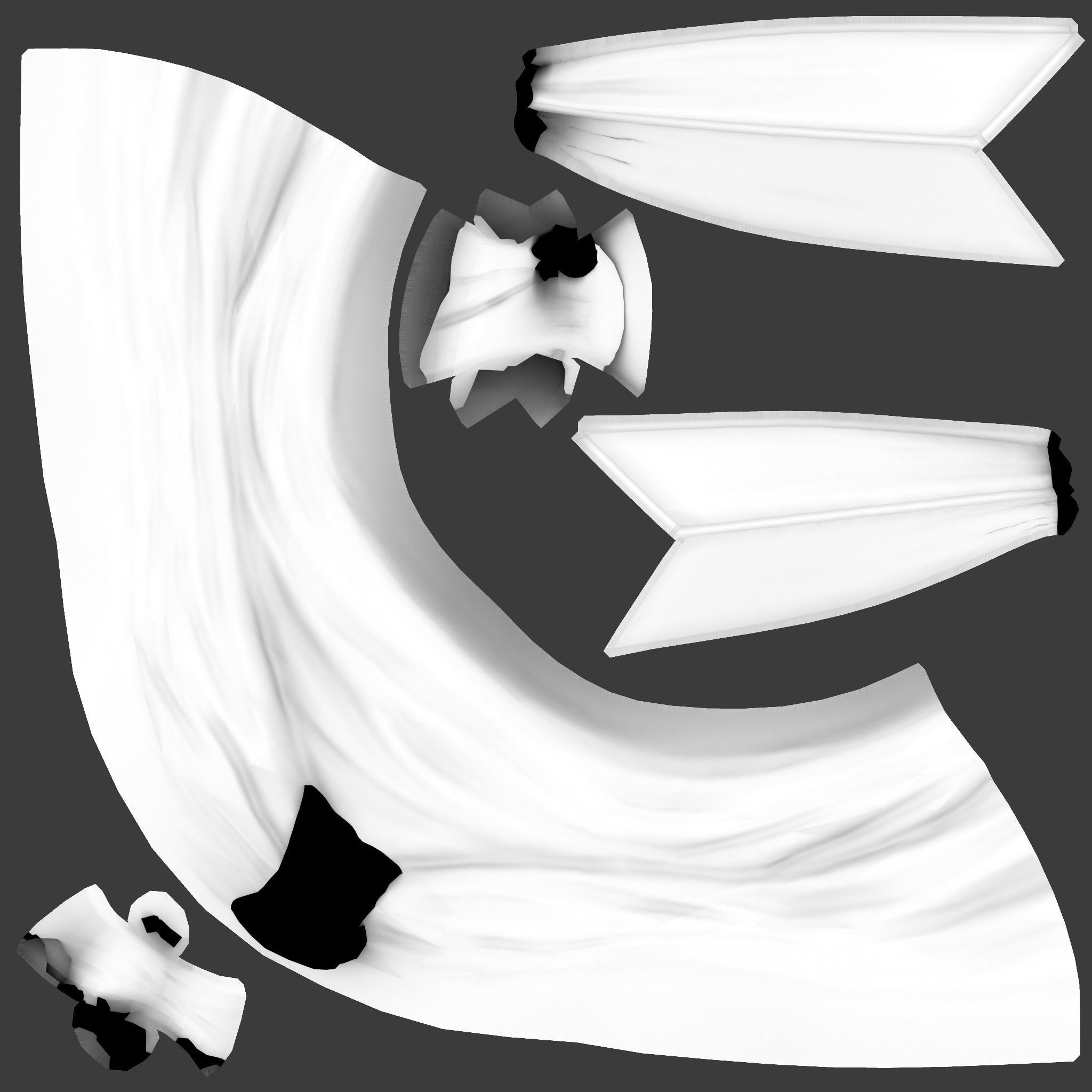 3D model Colourful Wrapped Neck Scarf VR / AR / low-poly | CGTrader