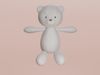 3D model White Taddy bear toy VR / AR / low-poly | CGTrader