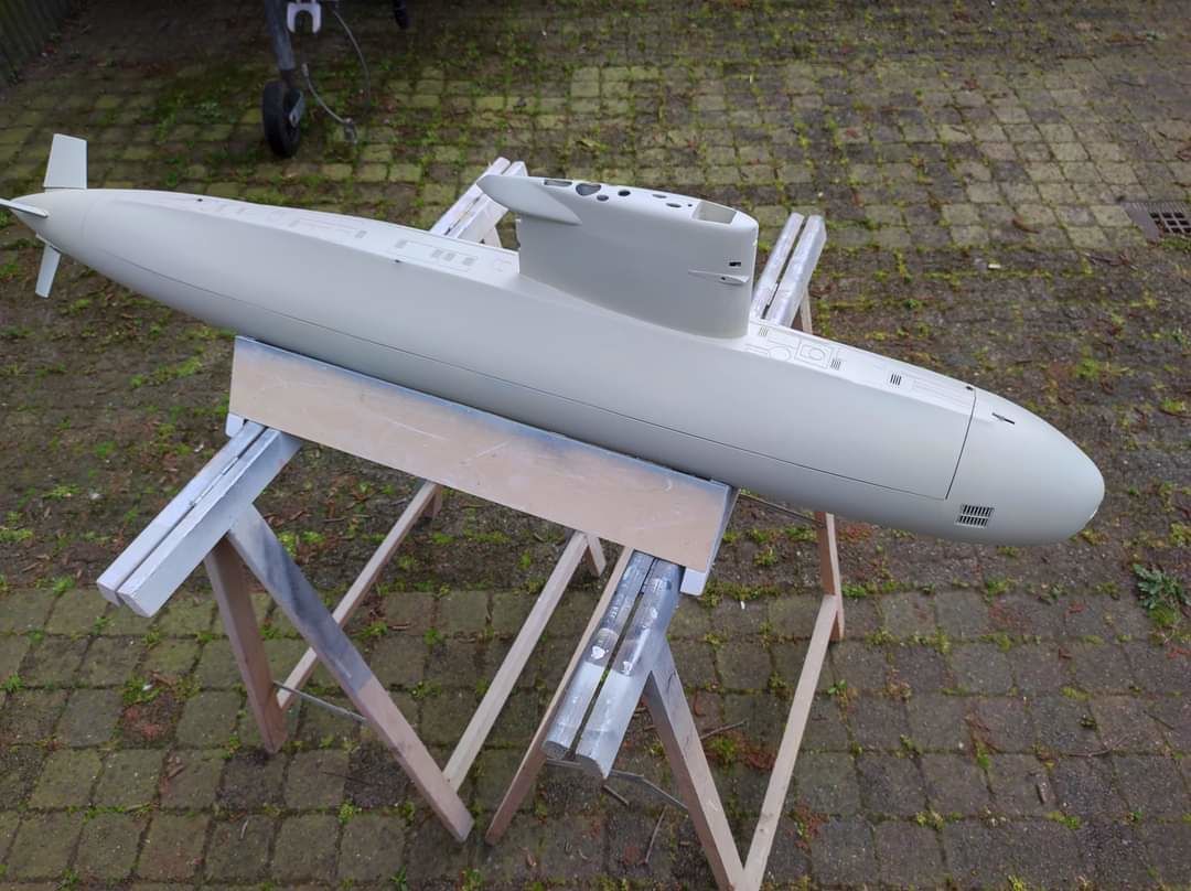 Dutch Walrus class model submarine designed for rc 1-50 scale 3D model ...
