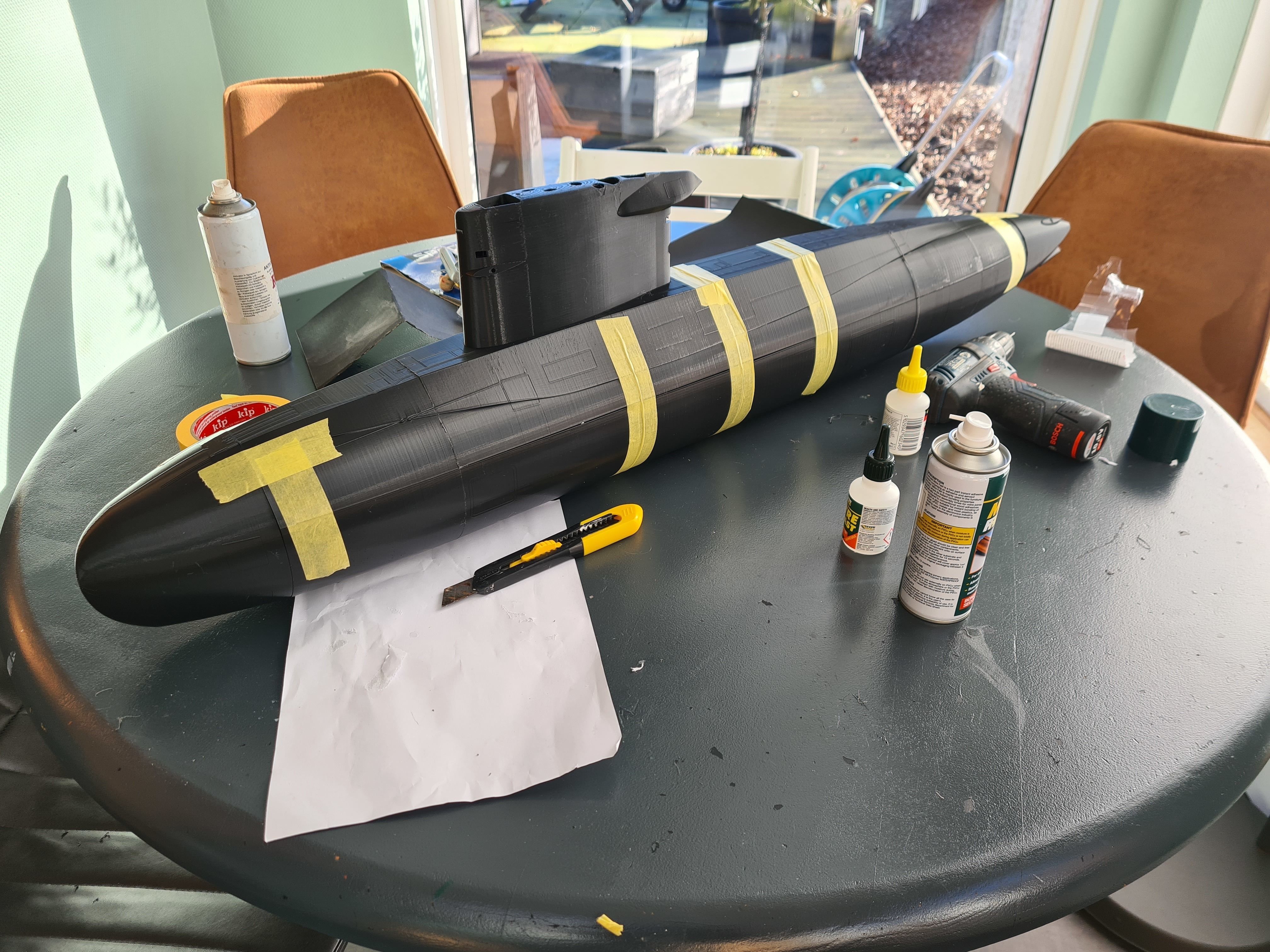 Dutch Walrus class model submarine designed for rc 1-50 scale 3D model ...