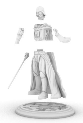 Darth Vader Action figure star-wars 3D model 3D printable | CGTrader