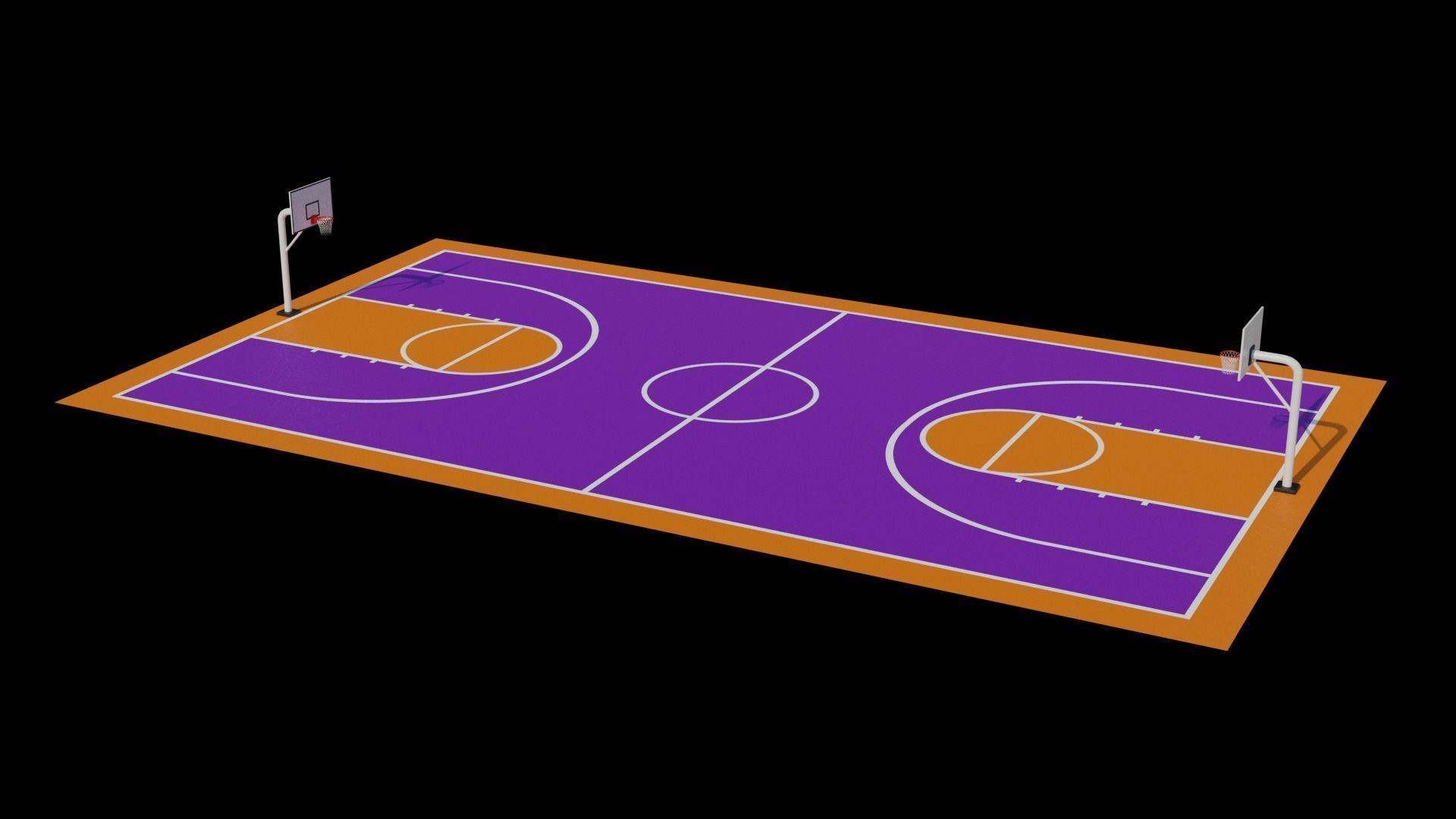 3D model Basketball Courts Pack VR / AR / low-poly | CGTrader