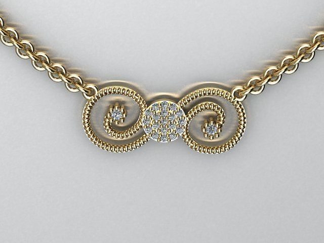 infinity pendant 3D model 3D printable | CGTrader