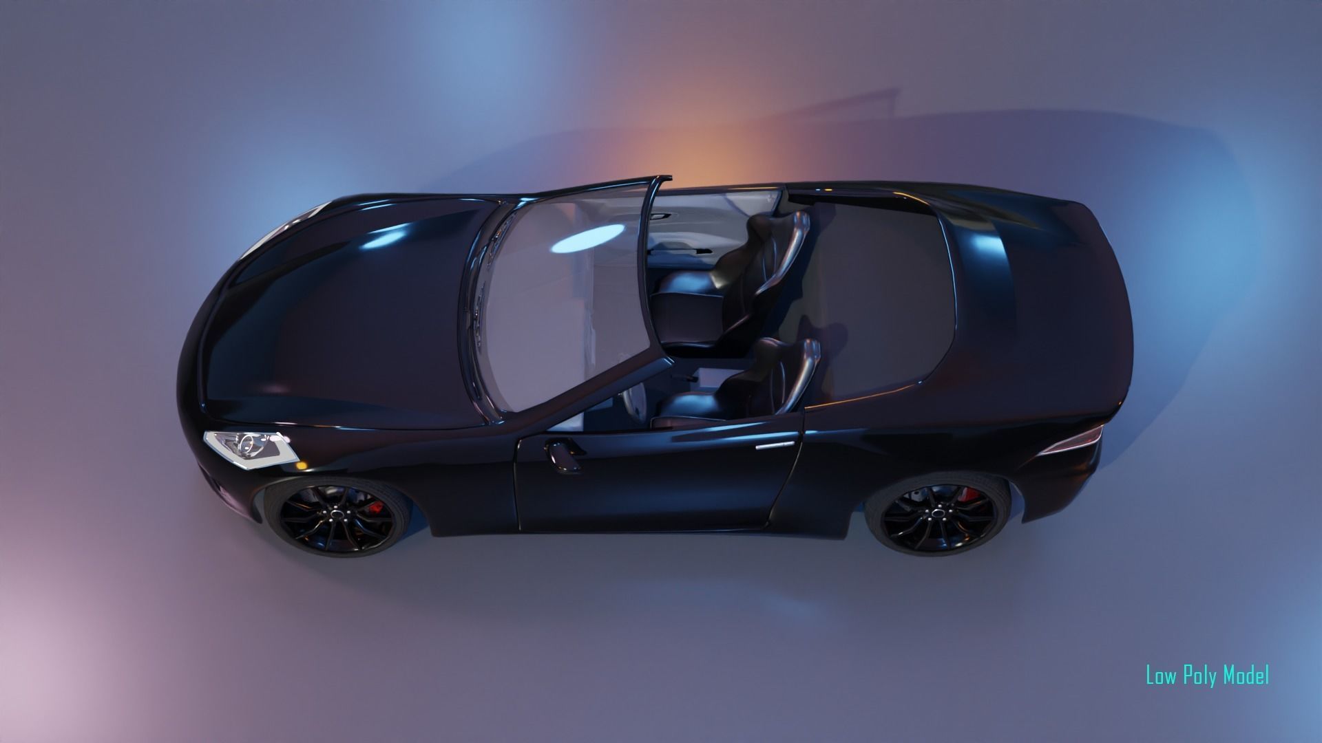 3D model Roofless Car VR / AR / low-poly | CGTrader